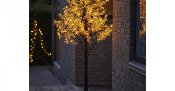 Pom luminos 200 CM, 208 LED, lumina calda, pentru exterior si interior ...